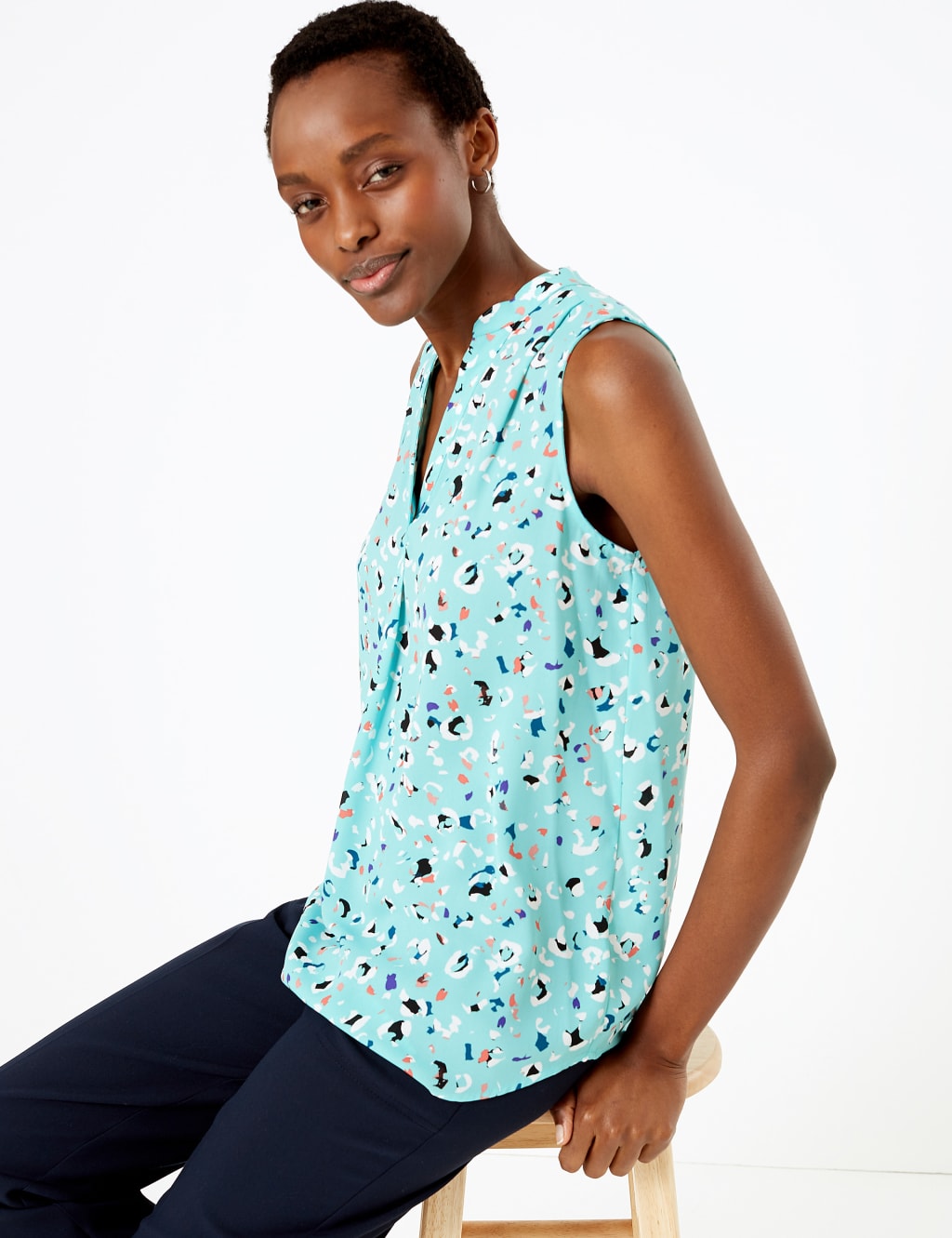 Printed Shell Top | M&S Collection | M&S