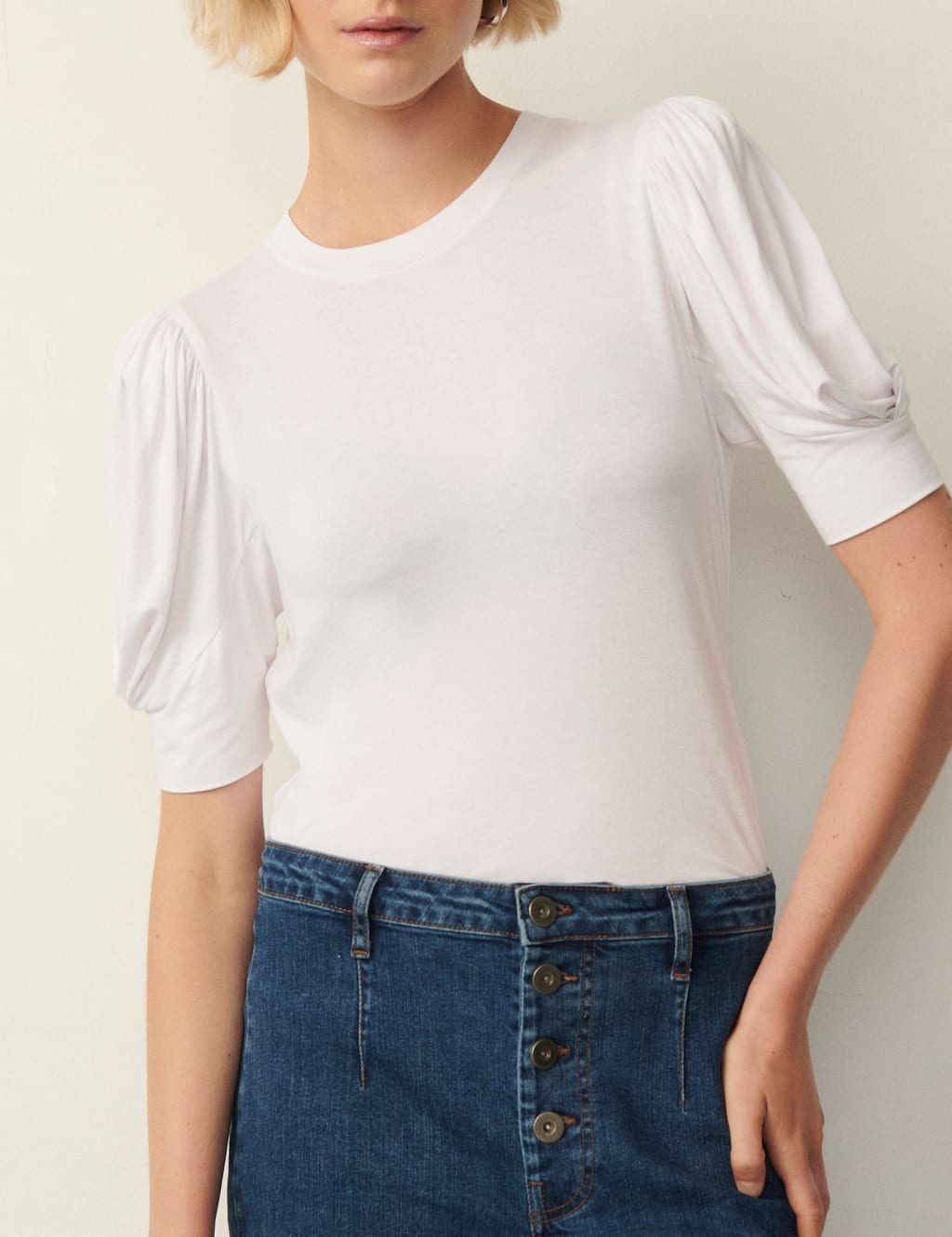 Puff Sleeve T-Shirt | Finery London | M&S