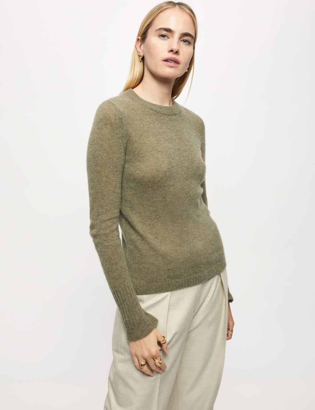 Pure Cashmere Crew Neck Jumper | Jigsaw | M&S