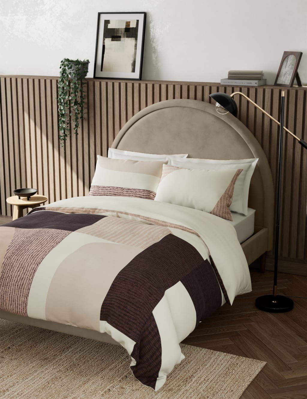 Pure Cotton Abstract Bedding Set | M&S Collection | M&S