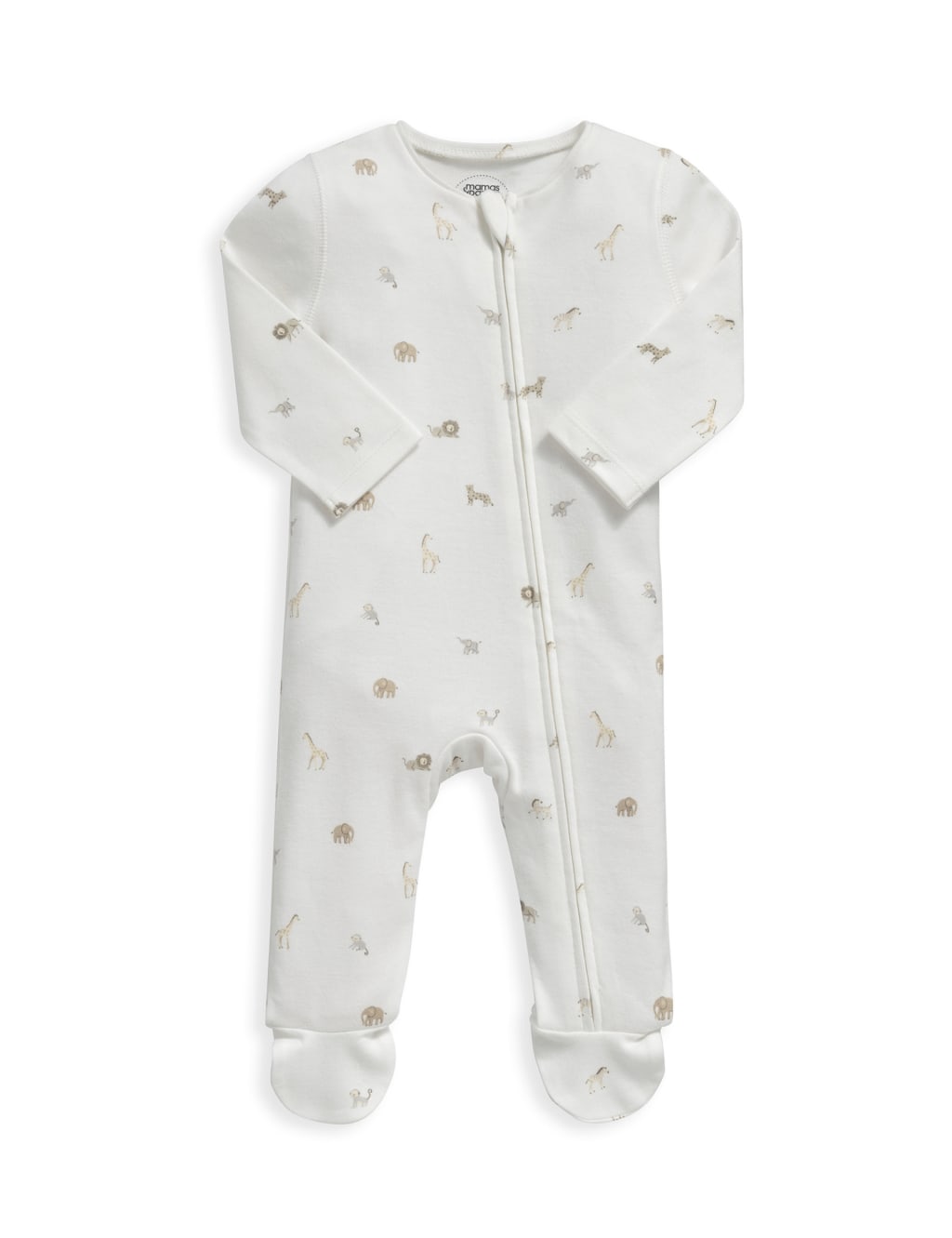 Pure Cotton Animal All in One (0-12 Mths) | Mamas & Papas | M&S