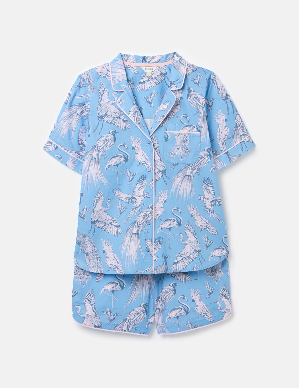 Pure Cotton Bird Print Pyjamas | Joules | M&S