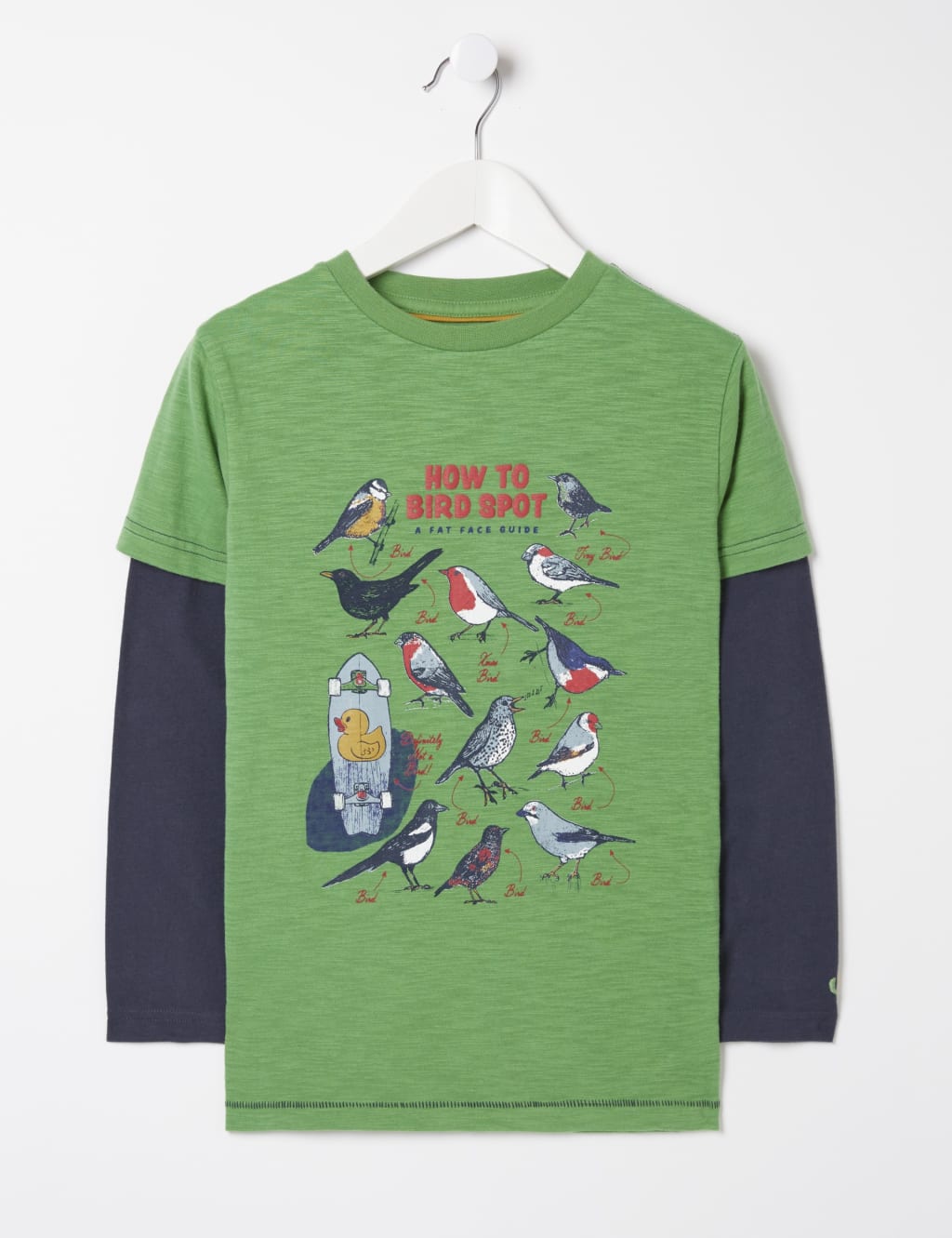 Pure Cotton Bird Print T-Shirts (3-13 Yrs) | FatFace | M&S