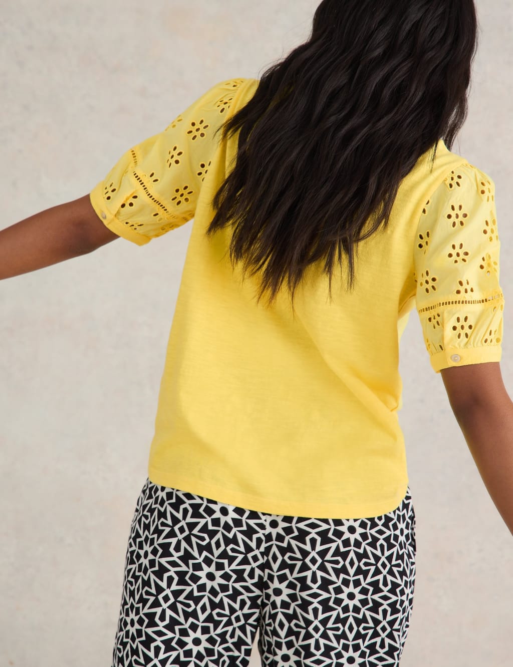 Pure Cotton Broderie Top | White Stuff | M&S