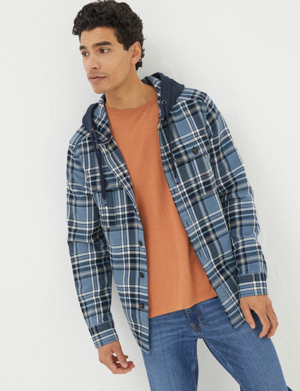 Pure Cotton Check Overshirt | FatFace | M&S
