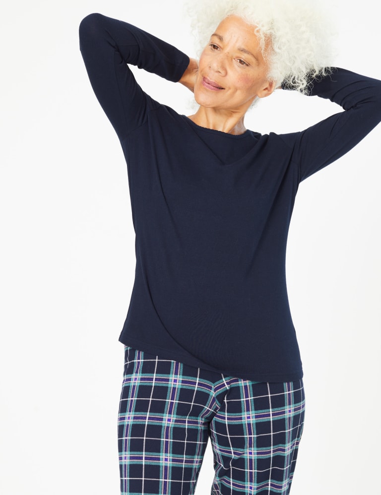 Pure Cotton Check Print Pyjama Set | M&S Collection | M&S