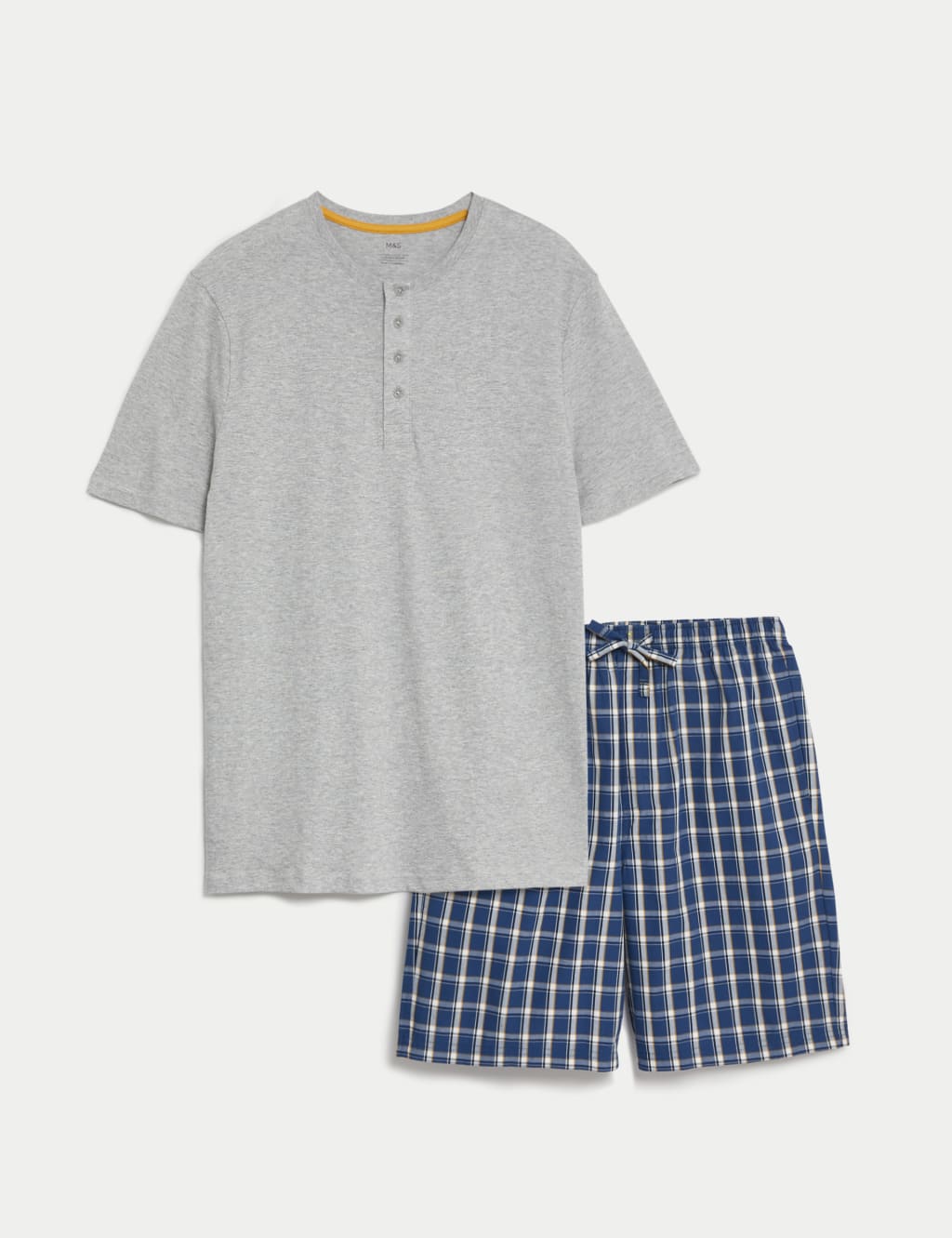 Pure Cotton Checked Pyjama Set | M&S Collection | M&S