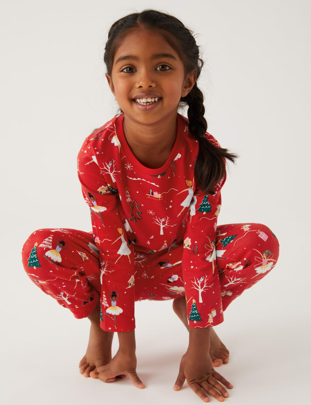 Pure Cotton Christmas Fairy Pyjamas (12 Mths - 7 Yrs) | M&S Collection ...