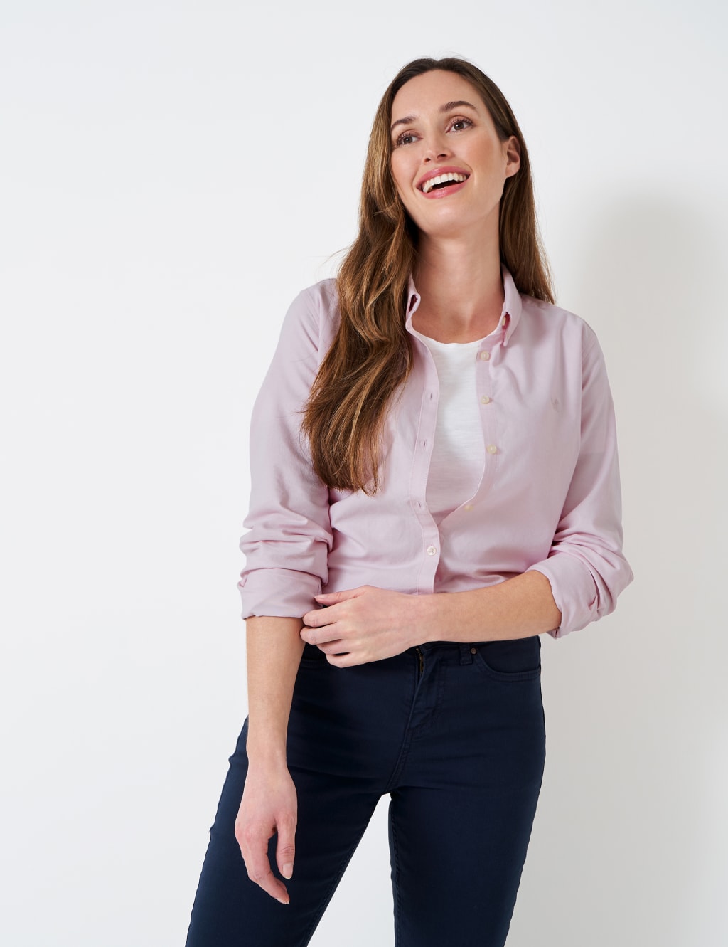 Pure Cotton Collared Shirt | Crew Clothing | M&S