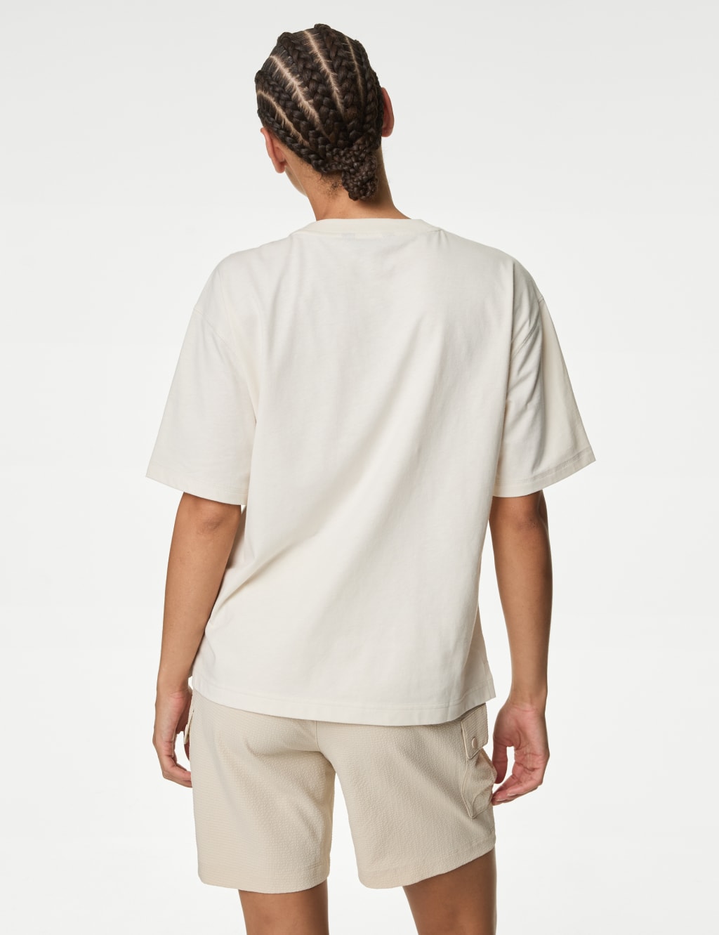 Pure Cotton Crew Neck Boxy T-Shirt | Goodmove | M&S