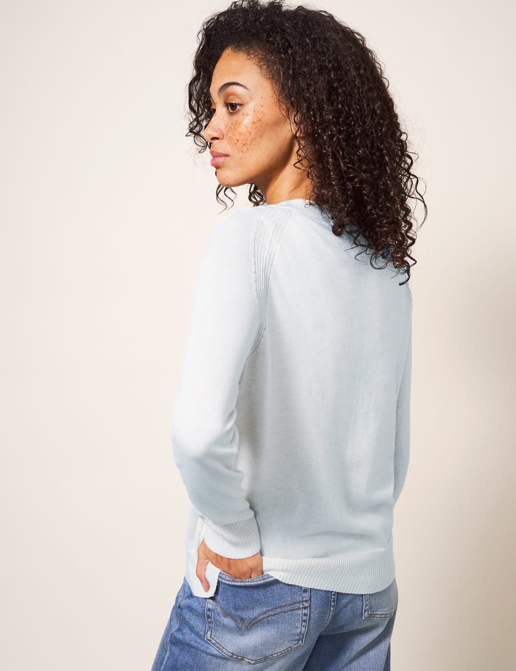 Pure Cotton Crew Neck Cardigan | White Stuff | M&S