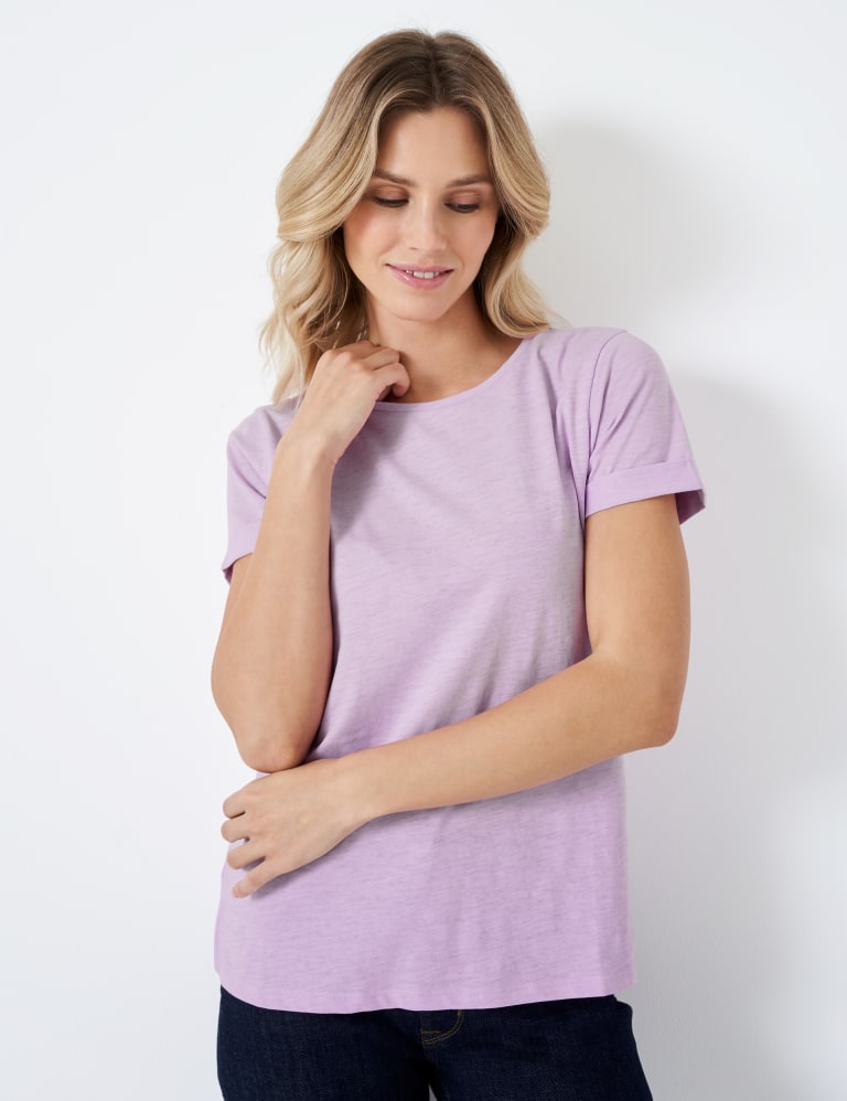 Pure Cotton Crew Neck T-Shirt | Crew Clothing | M&S
