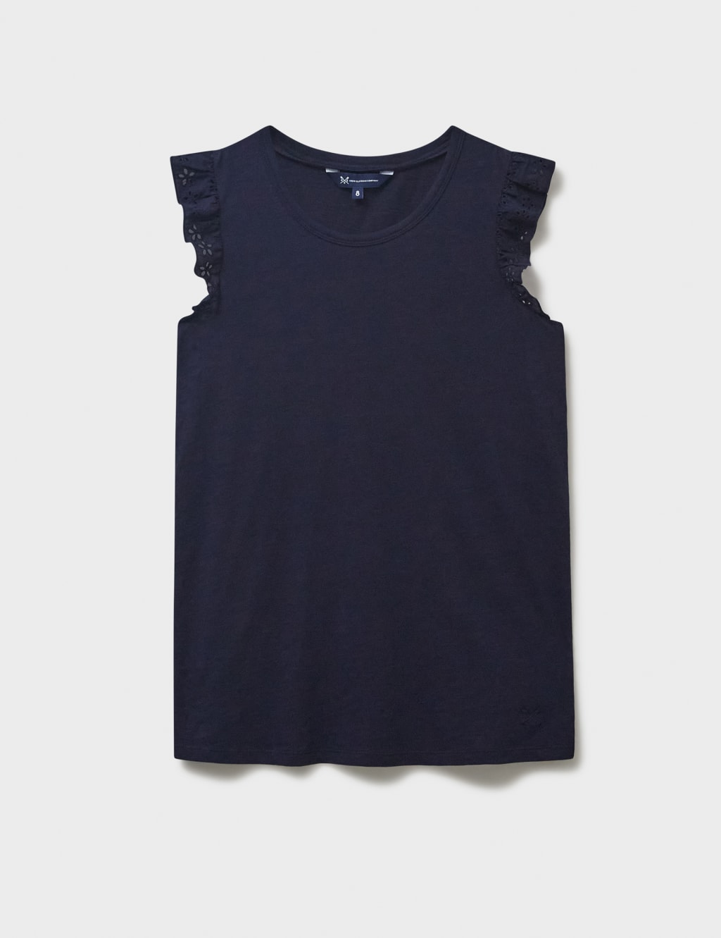 Pure Cotton Frill Detail Top | Crew Clothing | M&S