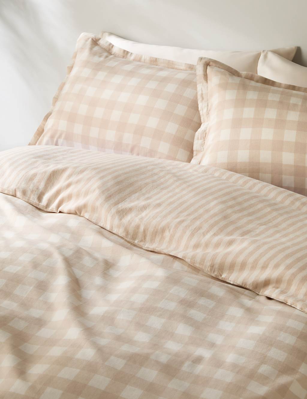 Pure Cotton Gingham Bedding Set | M&S Collection | M&S