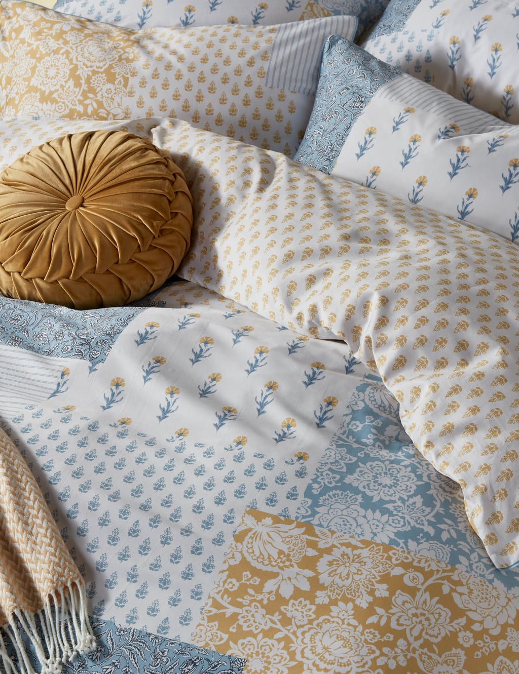 Pure Cotton Laurissa Patchwork Bedding Set | Laura Ashley | M&S