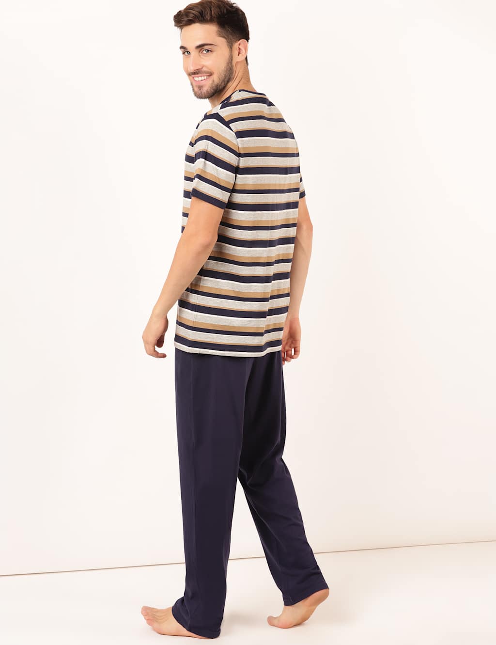 Pure Cotton Multi Stripe Pyjama Set | M&S Collection | M&S