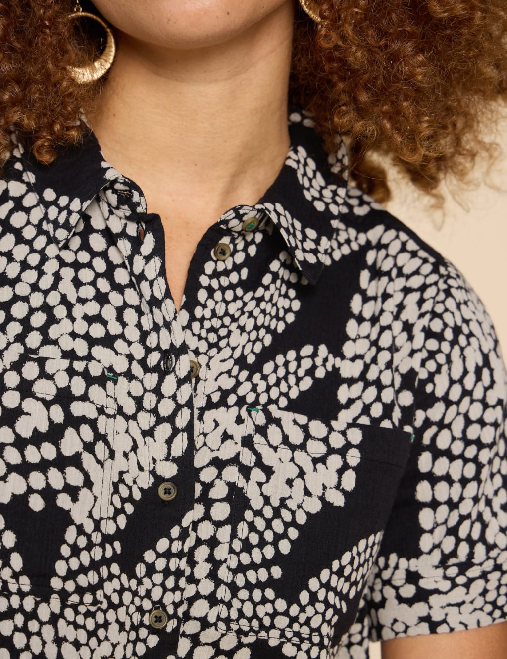 Pure Cotton Printed Collared Shirt | White Stuff | M&S