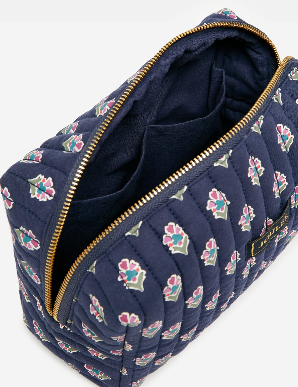 Pure Cotton Printed Quilted Pouch | Joules | M&S