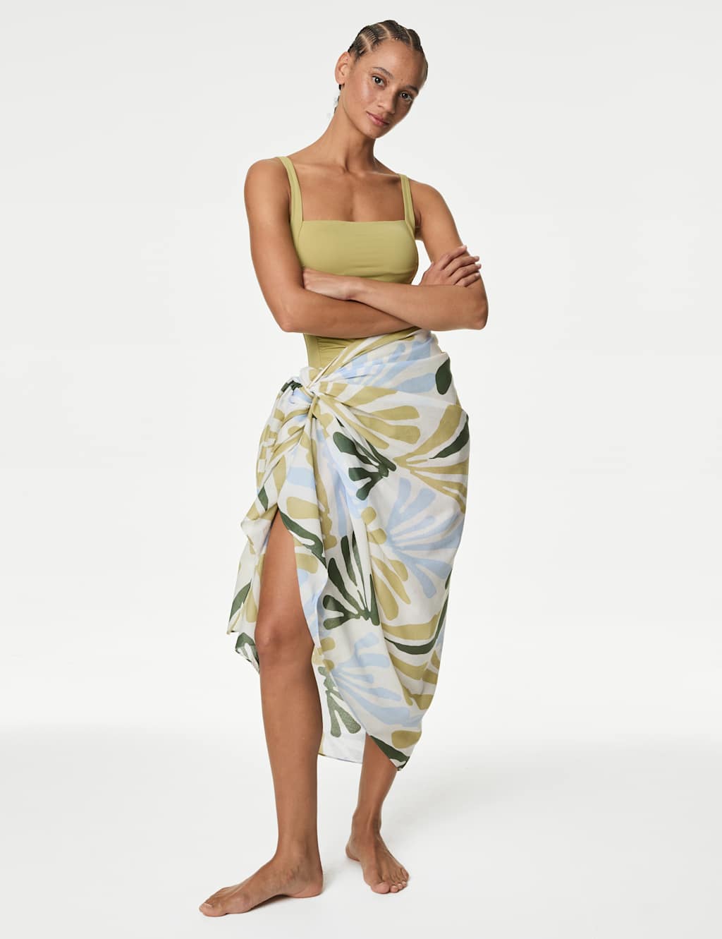 Pure Cotton Printed Sarong | M&S Collection | M&S