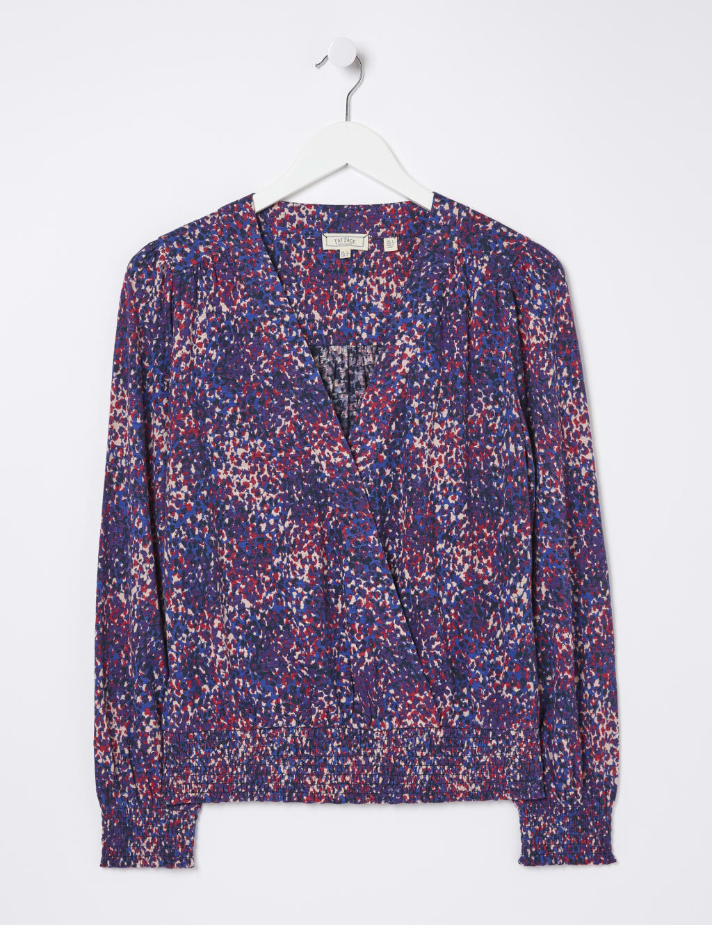 Pure Cotton Printed Wrap Top | FatFace | M&S