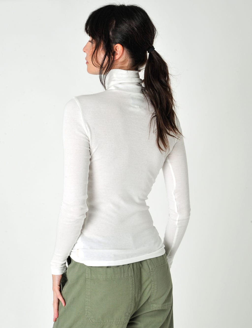 Pure Cotton Ribbed Roll Neck Top | Burgs | M&S