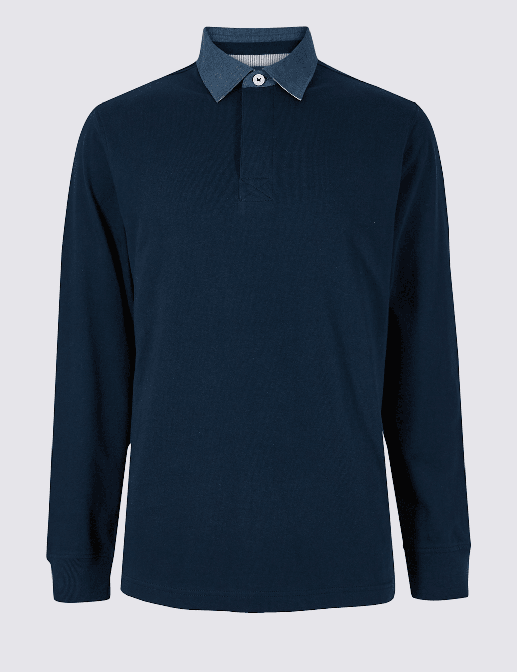 Pure Cotton Rugby Top | Blue Harbour | M&S