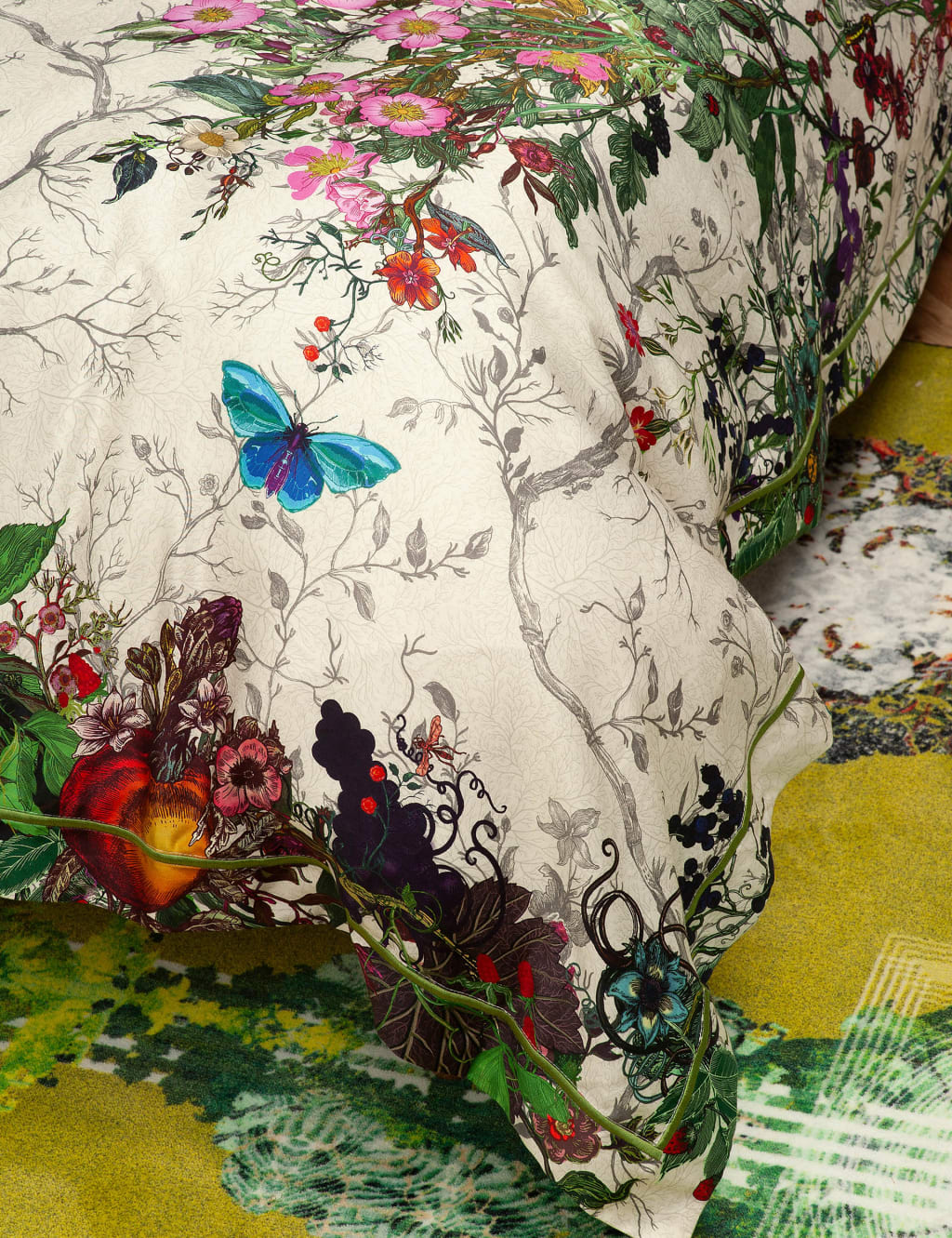 Pure Cotton Sateen Bloomsbury Garden Bedding Set | Timorous Beasties | M&S