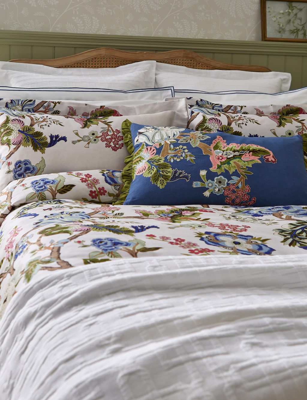 Pure Cotton Sateen Fussang Tree Duvet Cover | Sanderson | M&S