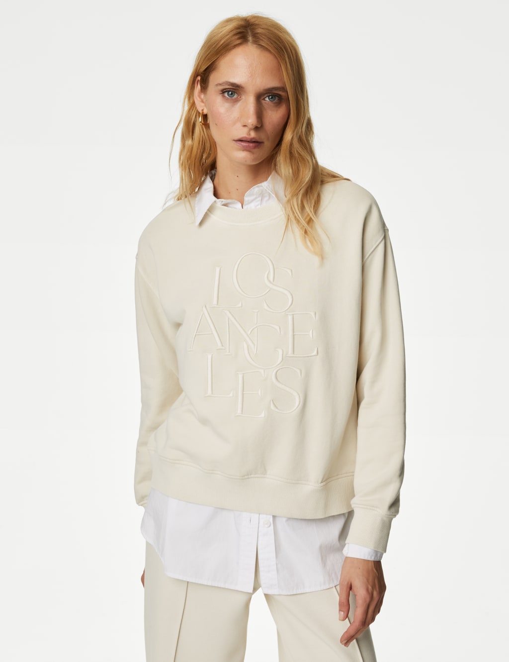 Pure Cotton Slogan Sweatshirt | M&S Collection | M&S