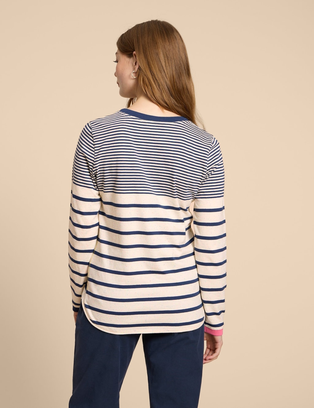 Pure Cotton Striped Crew Neck Top | White Stuff | M&S