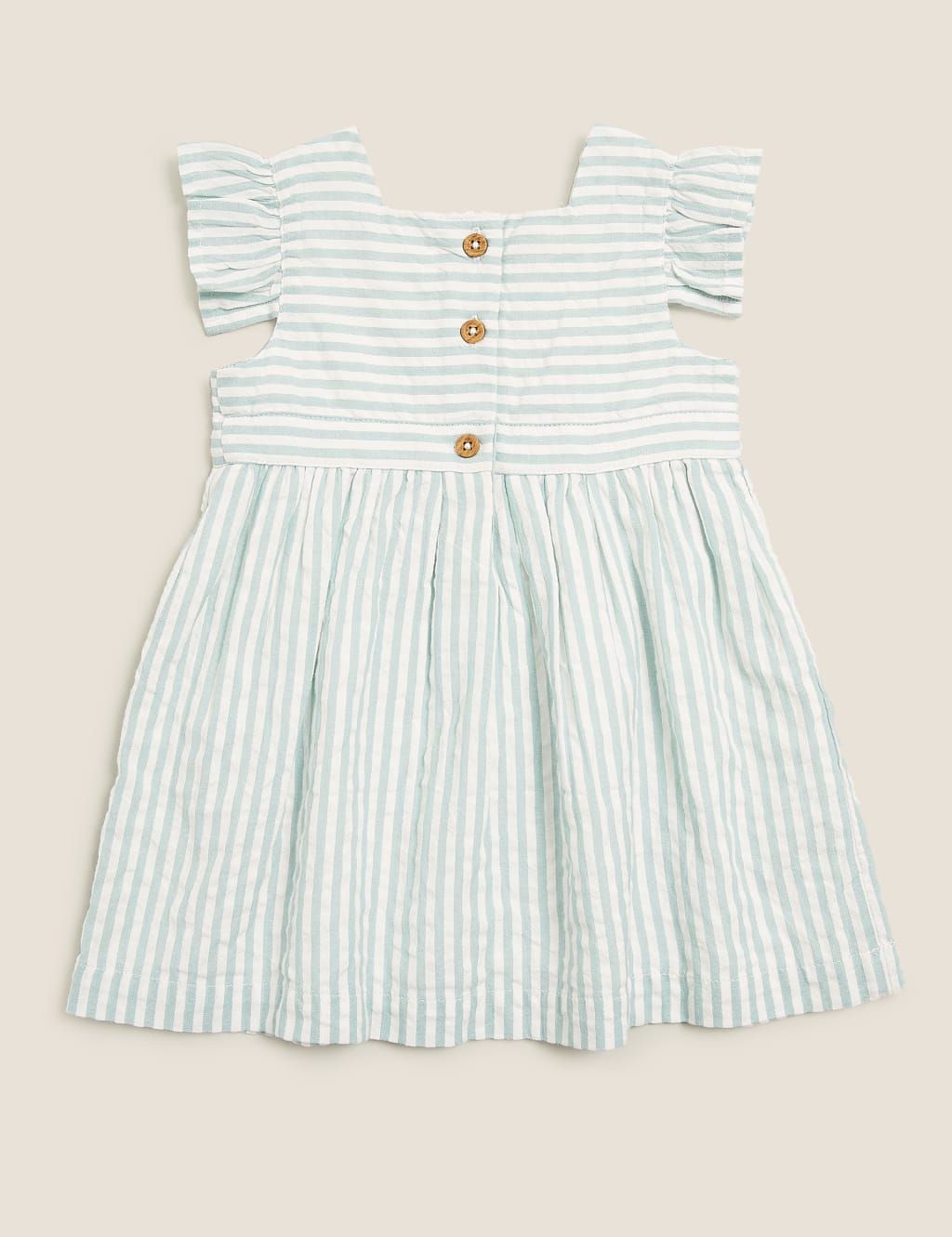 Pure Cotton Striped Dress (0-3 Yrs) | M&S