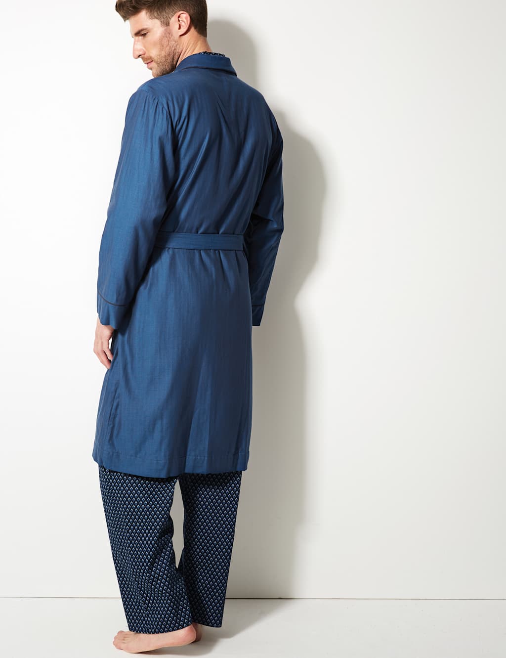 Pure Cotton Striped Dressing Gown | M&S Collection | M&S