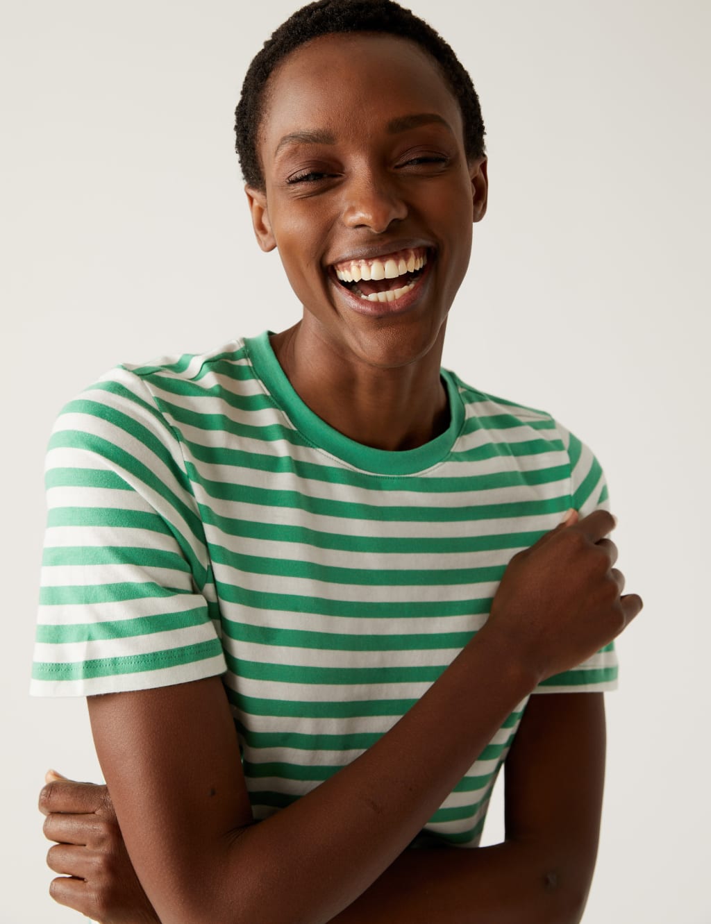 Pure Cotton Striped Everyday Fit T-Shirt | M&S Collection | M&S