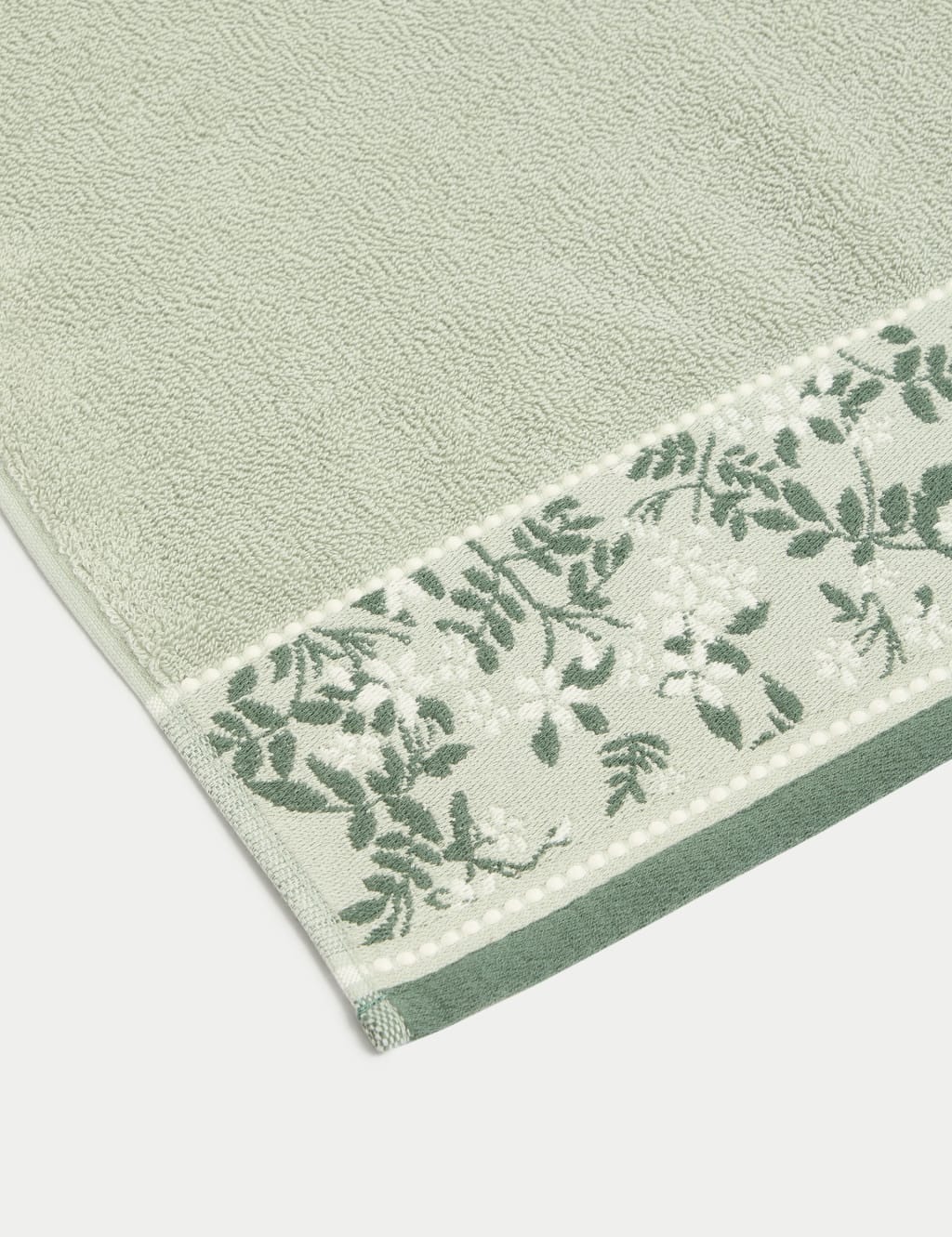 Pure Cotton Woven Floral Towel | M&S Collection | M&S