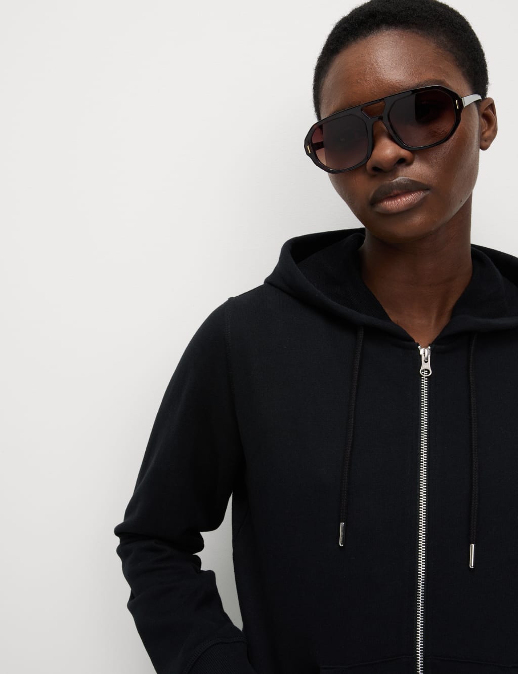 Pure Cotton Zip Up Hoodie | M&S Collection | M&S