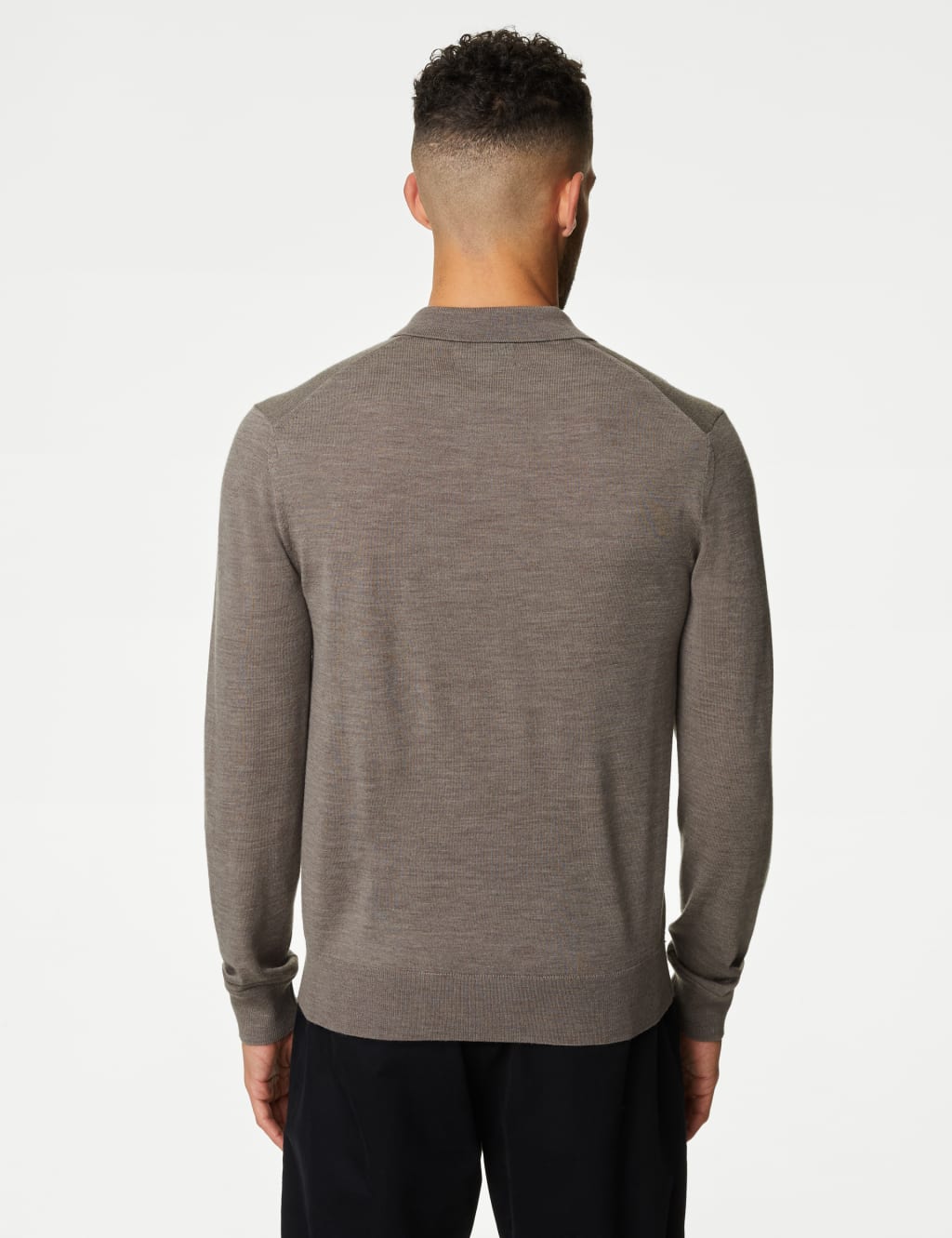 Pure Extra Fine Merino Wool Knitted Polo Shirt | Autograph | M&S