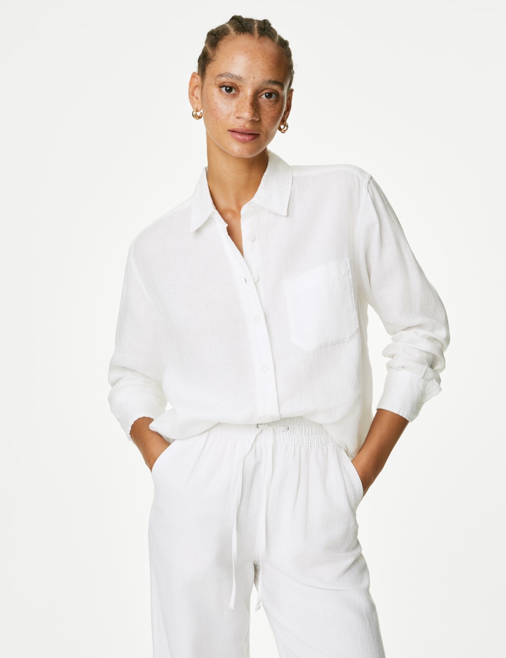 Pure Linen Oversized Shirt | M&S Collection | M&S
