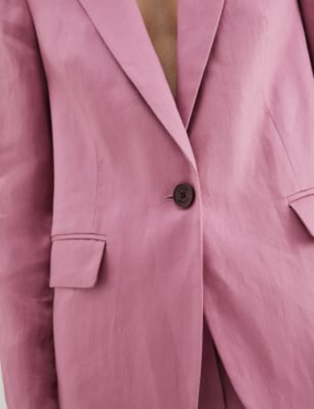 Pure Linen Single Breasted Blazer | JAEGER | M&S