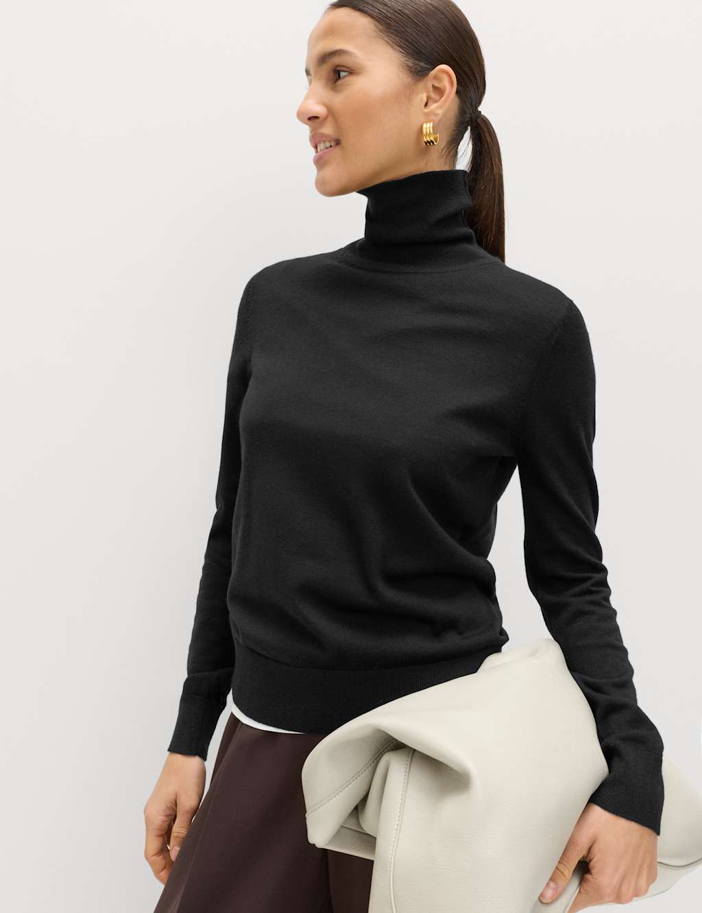 Pure Merino Wool Roll Neck Jumper | M&S Collection | M&S