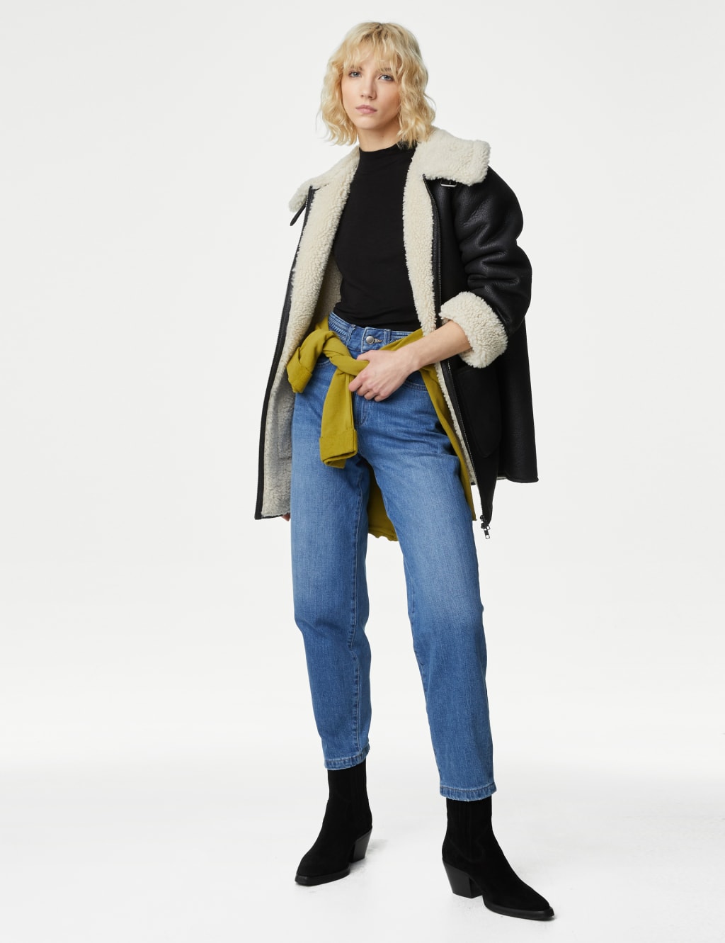 Pure Merino Wool Roll Neck Top | Per Una | M&S