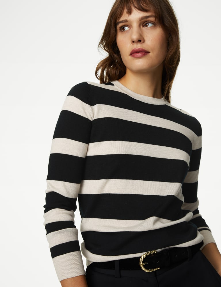 Pure Merino Wool Striped Jumper | M&S Collection | M&S