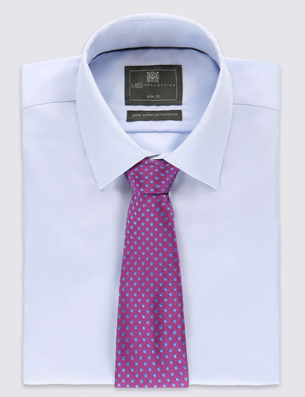 Pure Silk Spotted Tie | M&S Collection | M&S