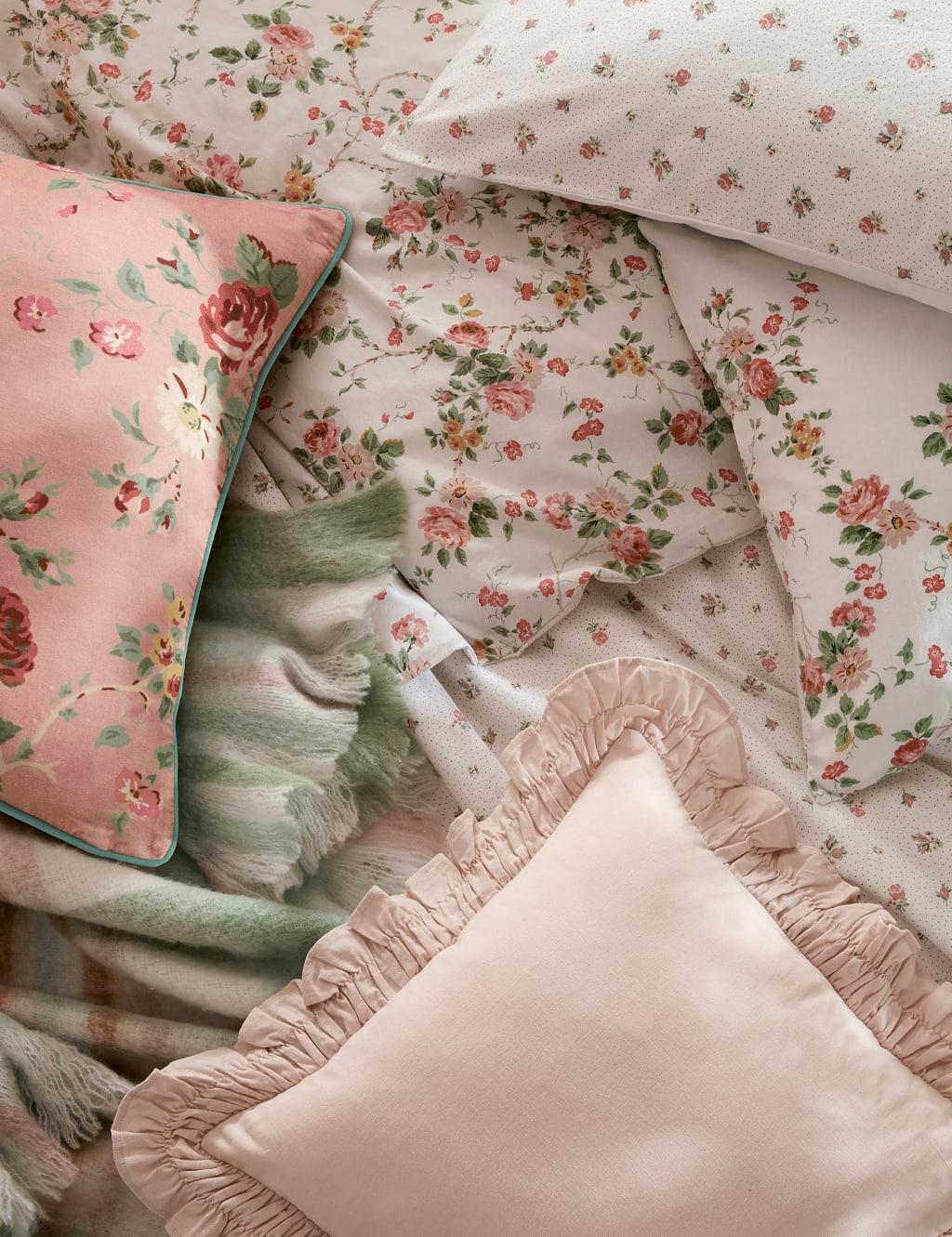 Pure Washed Cotton Mountney Garden Bedding Set | Laura Ashley | M&S