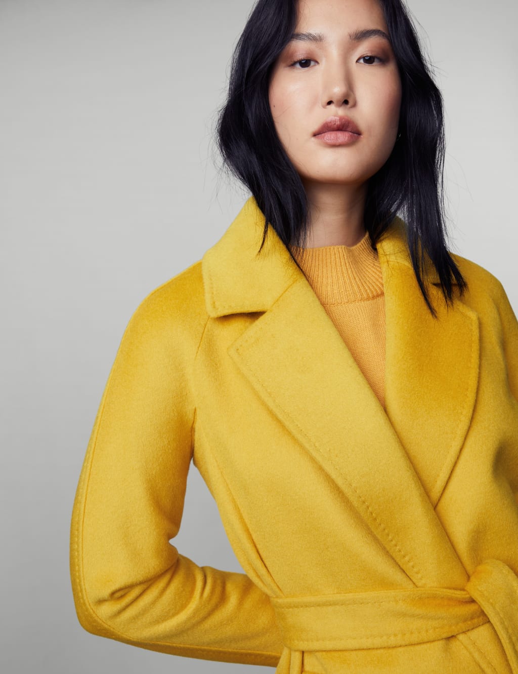 Pure Wool Belted Wrap Coat | JAEGER | M&S