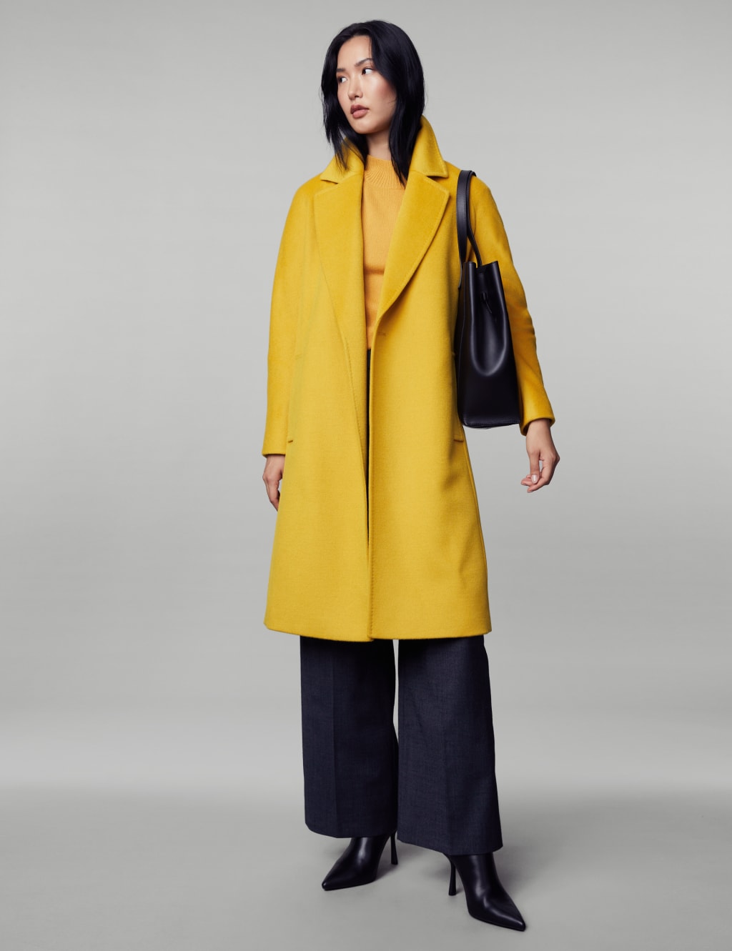 Pure Wool Belted Wrap Coat | JAEGER | M&S