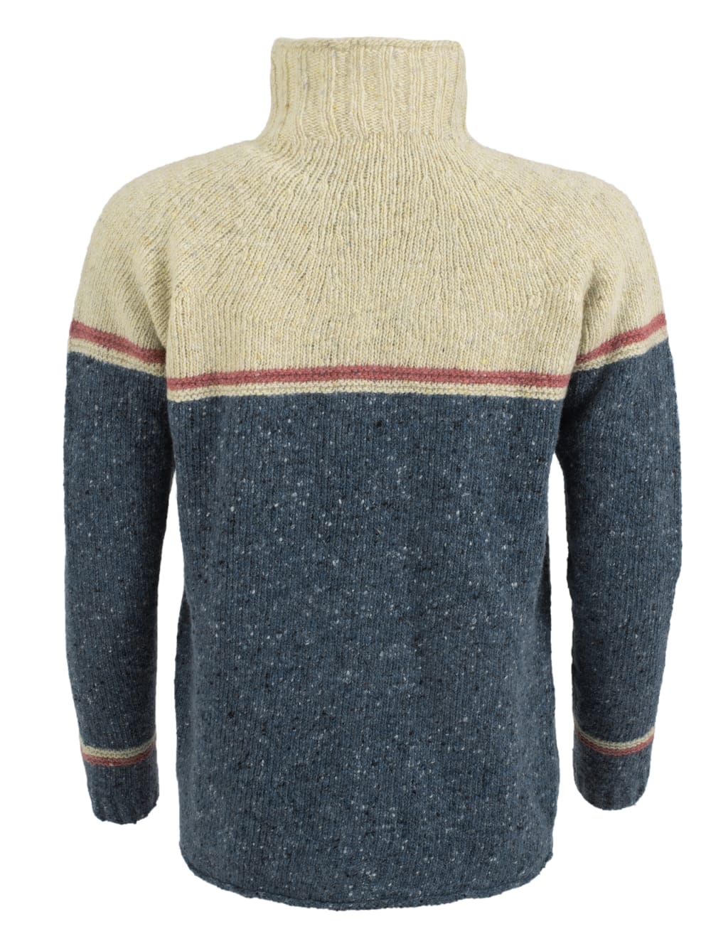 Pure Wool Colour Block Funnel Neck Jumper | Celtic & Co. | M&S