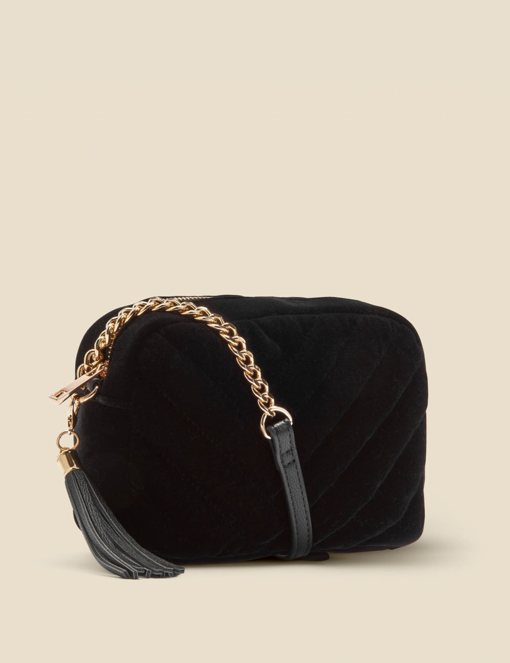 Quilted Chain Strap Cross Body Bag | SOSANDAR | M&S