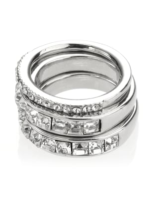 Stack Rings MADE WITH SWAROVSKI® ELEMENTS | M&S Collection | M&S