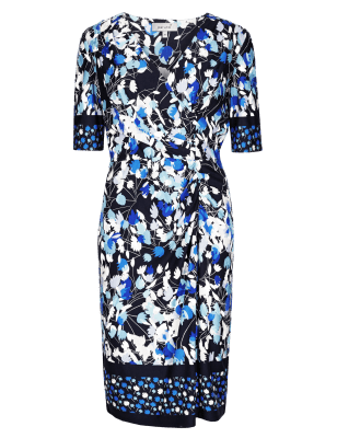 Demure Border Dress | Per Una | M&S