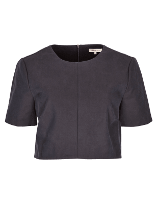Cotton Rich Cropped Shell Top | Limited London | M&S